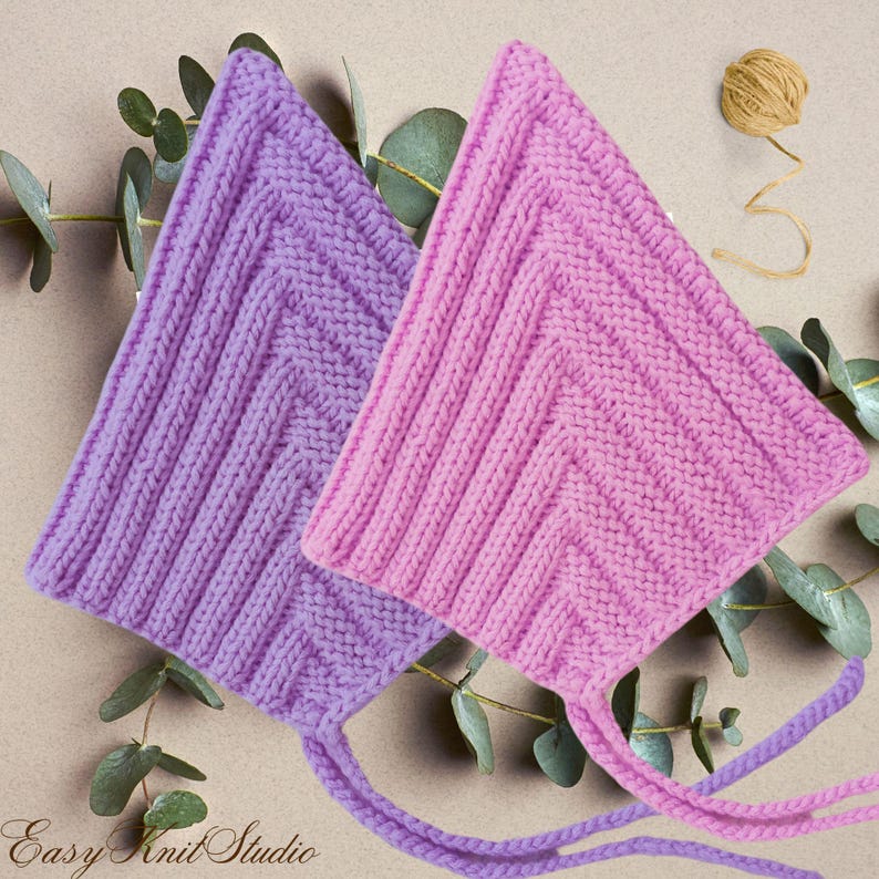 Pixie Bonnet Knitting Pattern, Easy Knitted Baby Elf Hat, New Mom Gift - Knit Hat, Baby Hospital ...