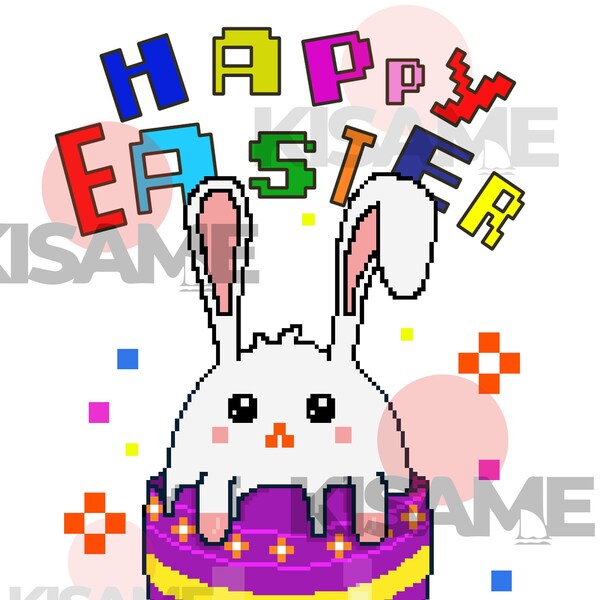 Pixel Easter Eggs - Etsy