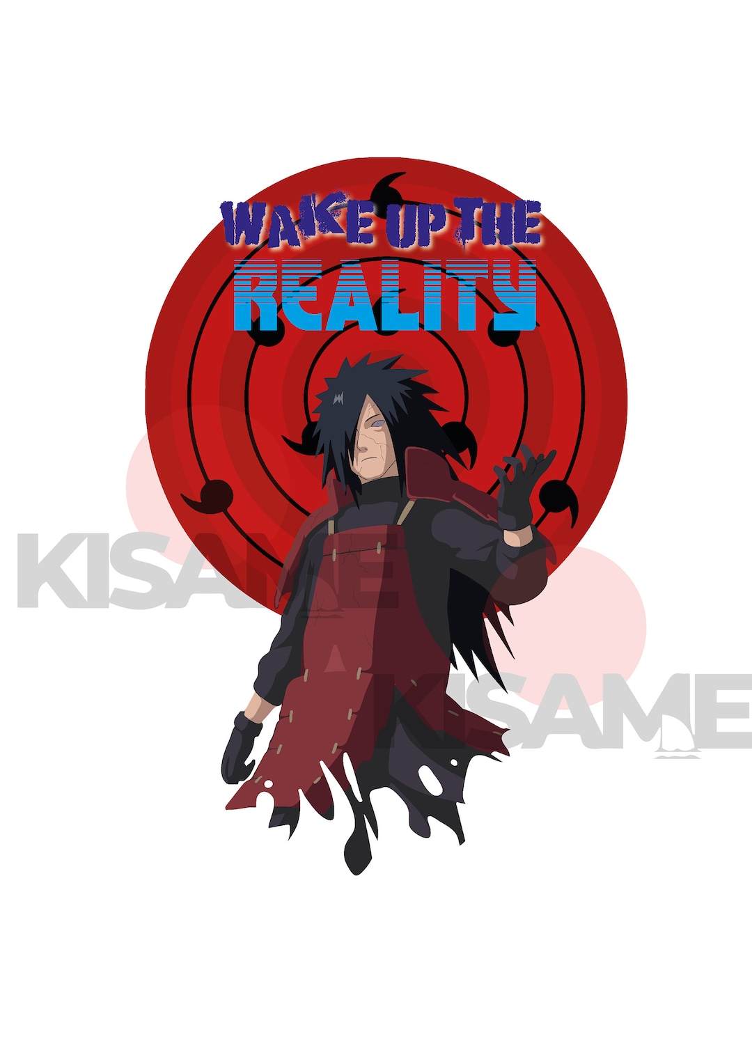 Uchiha Madara Naruto Anime PNG Digital Illustration Design - Etsy