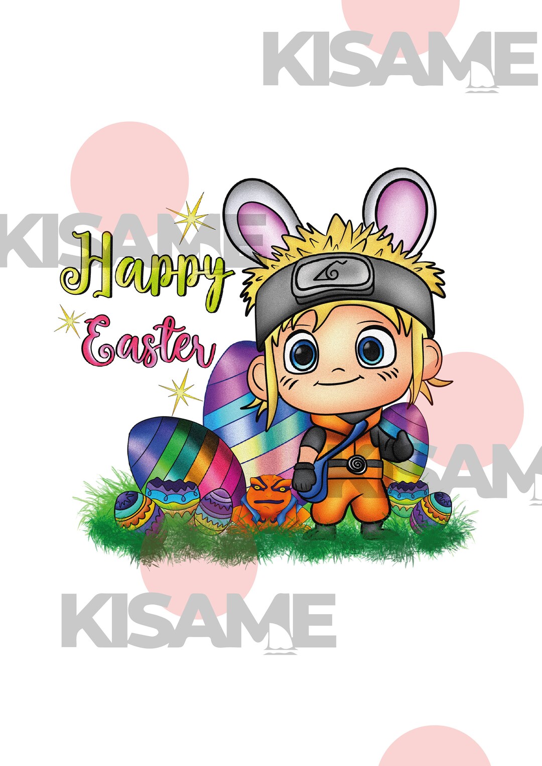 Naruto Easter Feast Holidays Digital Design Illustration Prints - Etsy