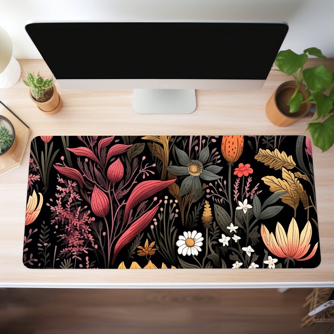 Cottagecore Desk Mat, Floral Desk Mat, Cottagecore Office Decor ...