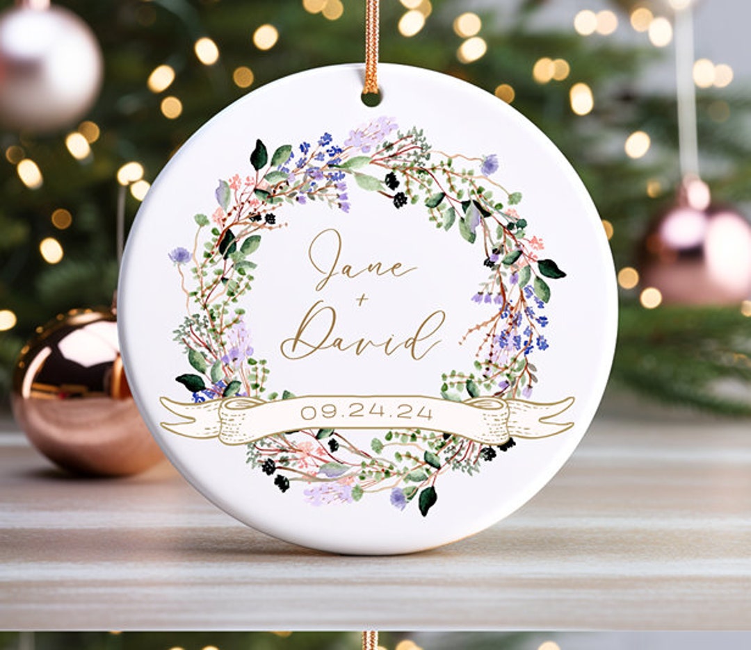 Personalised Engagement Bauble Engagement Date Keepsake Fiance Gifts ...