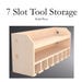 7-slot Drill and Cordless Tool Storage Organizer Woodworking Plans ...
