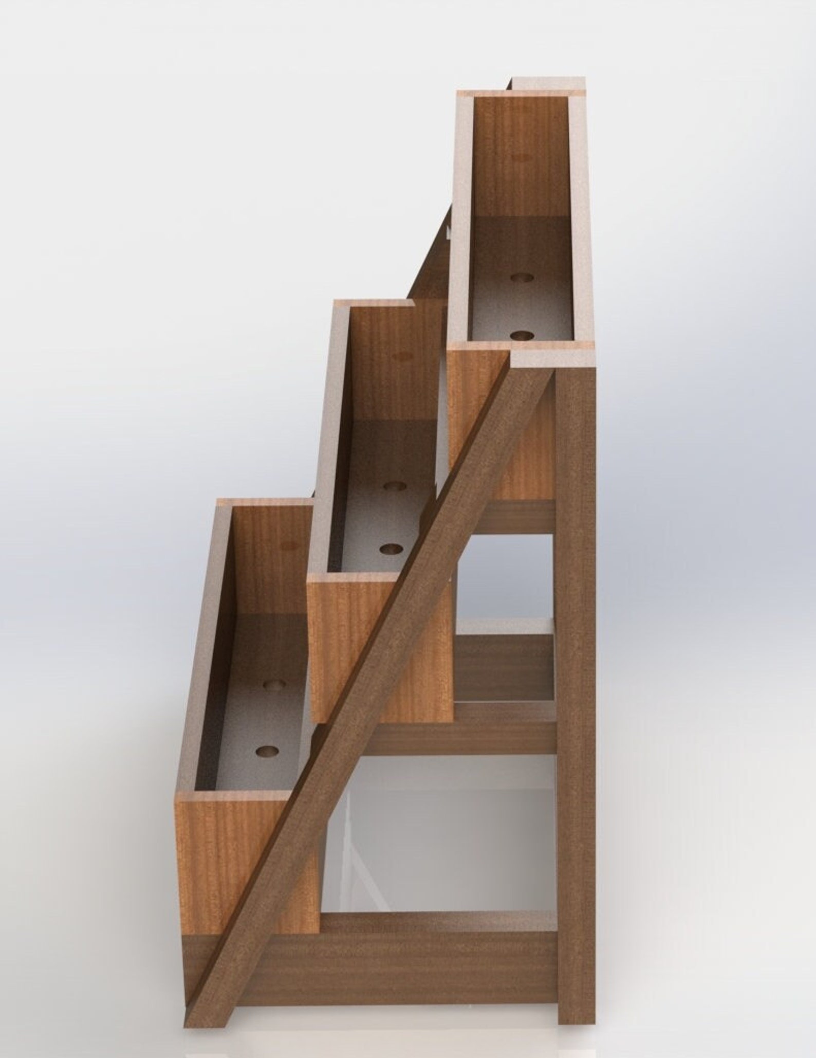 Wooden 3 Tier Planter DIY Plans | Balcony Flower Garden | Flower Box ...