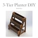 Wooden 3 Tier Planter DIY Plans | Balcony Flower Garden | Flower Box ...