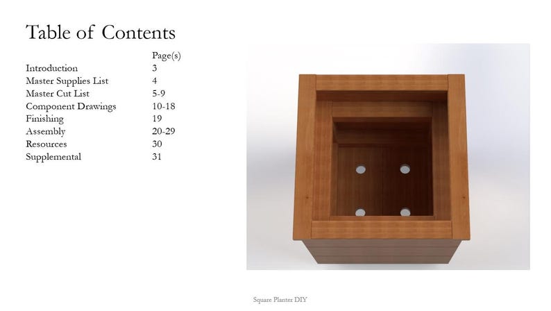 DIY Square Planter Box Plans – Perfect for Flowers or Garden ...
