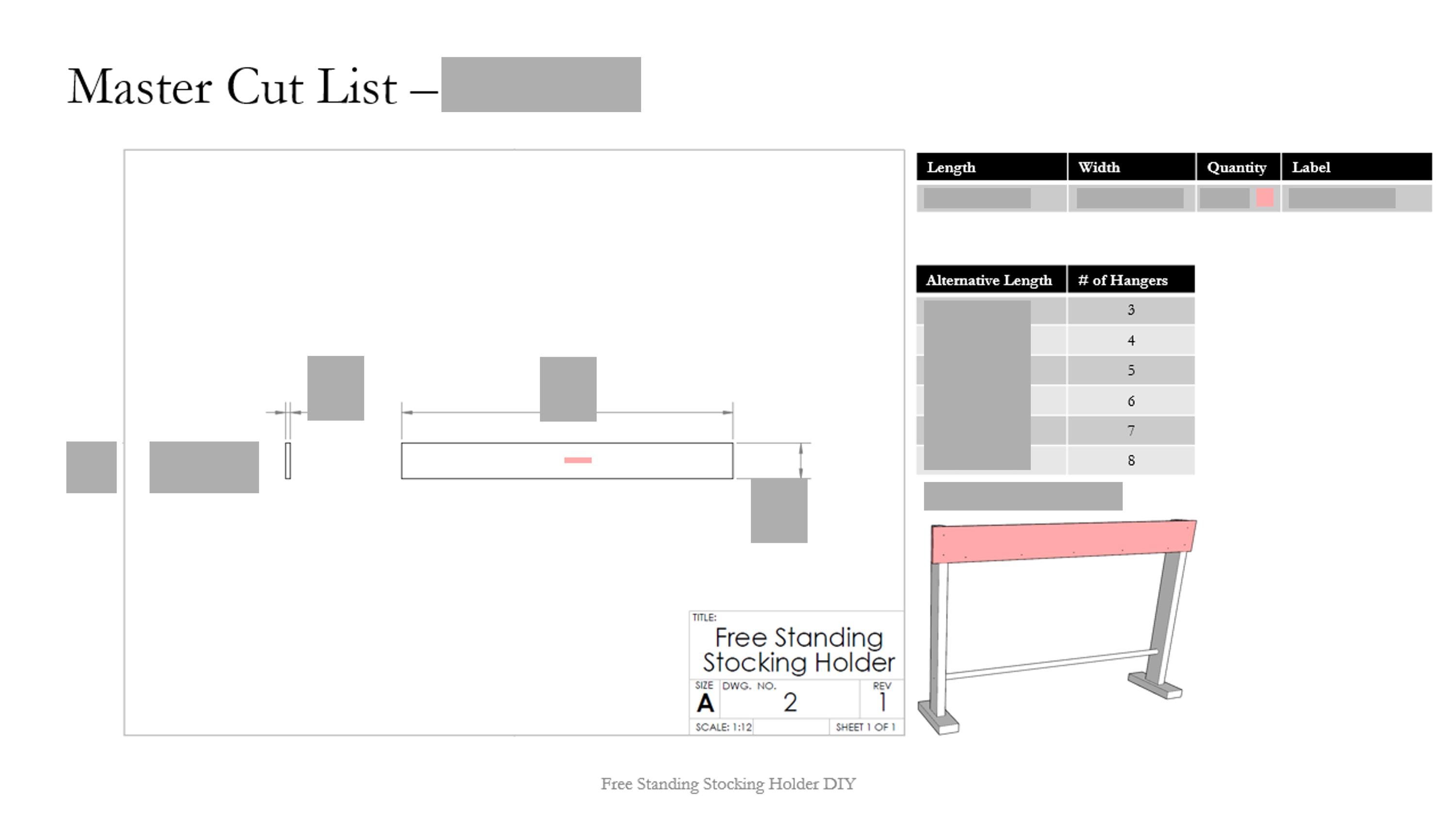 Free-standing Christmas Stocking Holder DIY Plan | Wooden Stocking ...