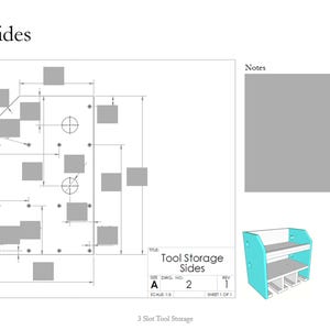 3-slot Drill and Cordless Tool Storage Organizer Woodworking Plans ...