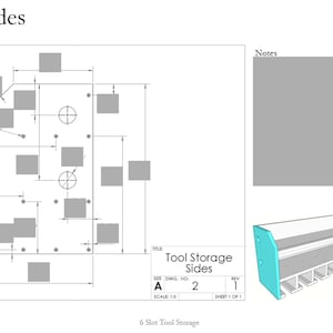 6-slot Drill and Cordless Tool Storage Organizer Woodworking Plans ...