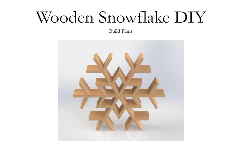 Wooden Snowflake Holiday Décor DIY Plans | Woodworking Digital PDF ...