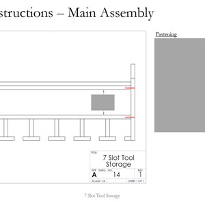 7-slot Drill and Cordless Tool Storage Organizer Woodworking Plans ...