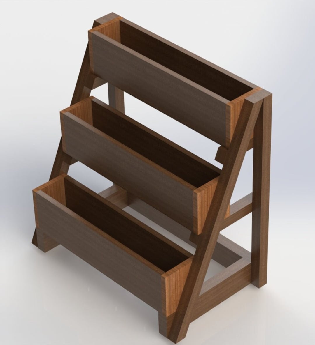 Wooden 3 Tier Planter DIY Plans | Balcony Flower Garden | Flower Box ...