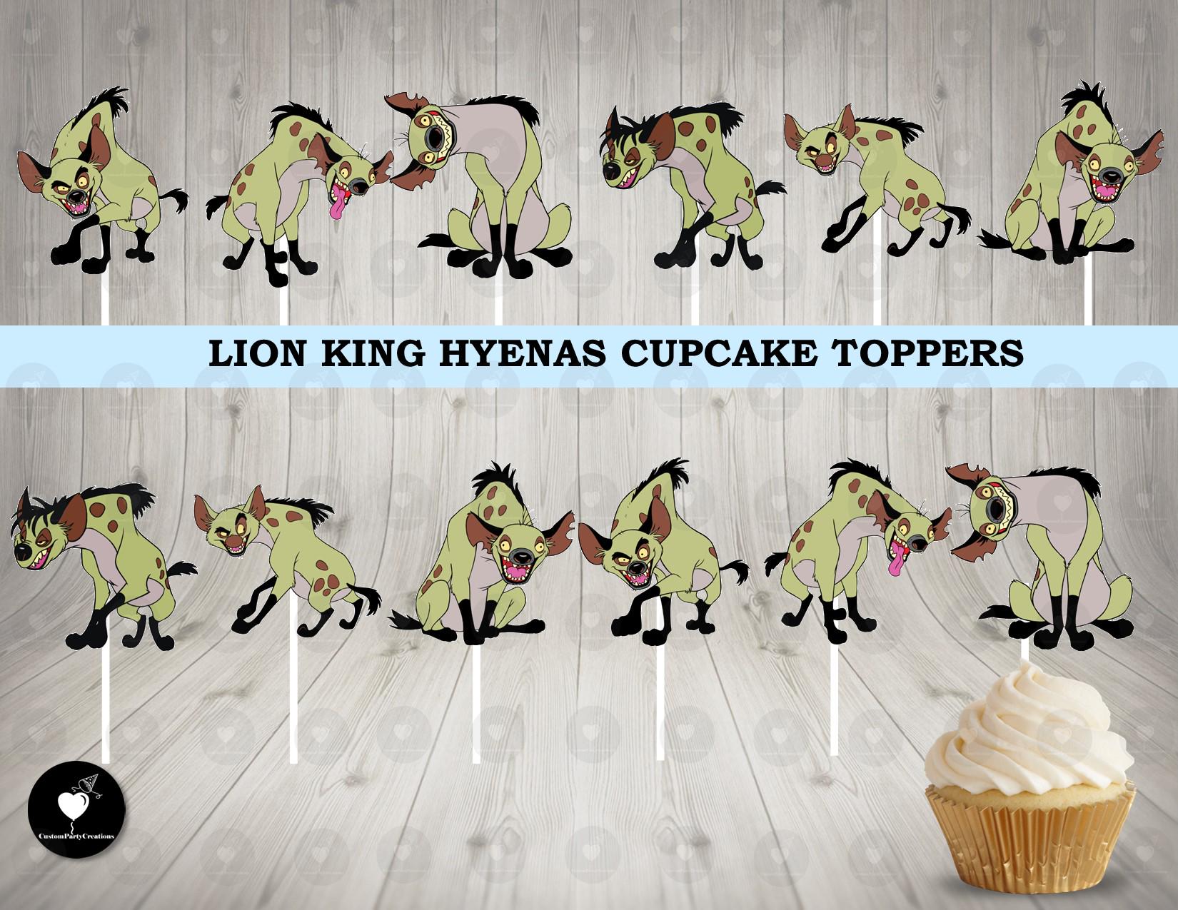 Lion King Hyenas Cupcake Toppers: Birthday Party Decorations - Etsy