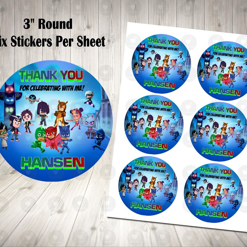 Pj Masks Sticker - Etsy