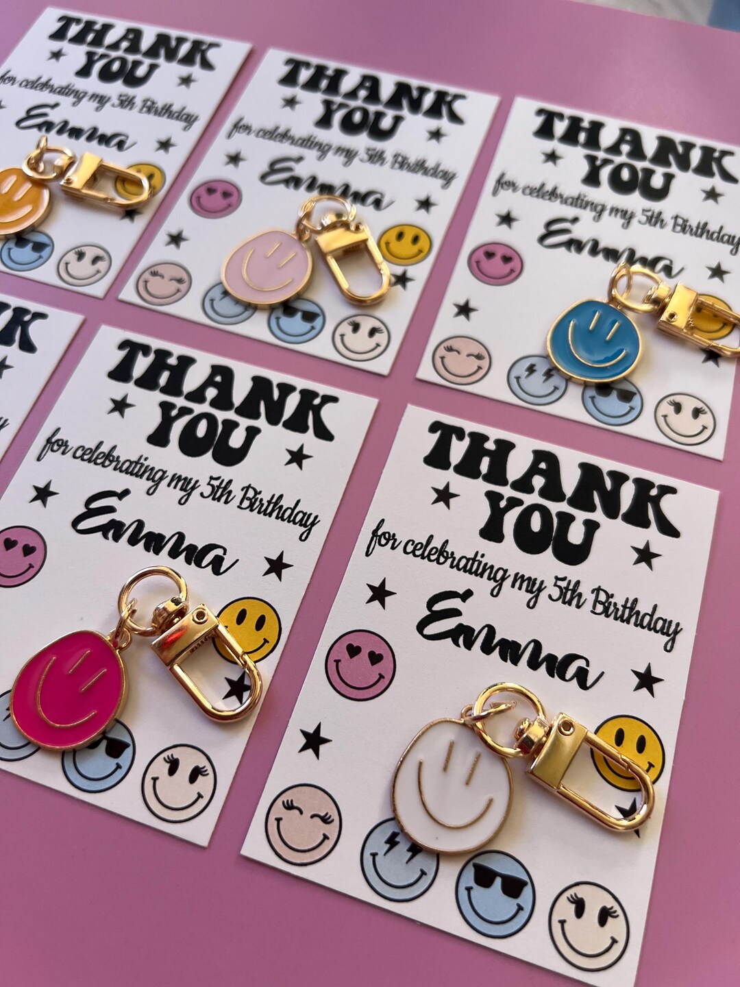 Smiley Face Keychain Bags, Goody Bag Smiley Faces, Smiley Keychains - Etsy