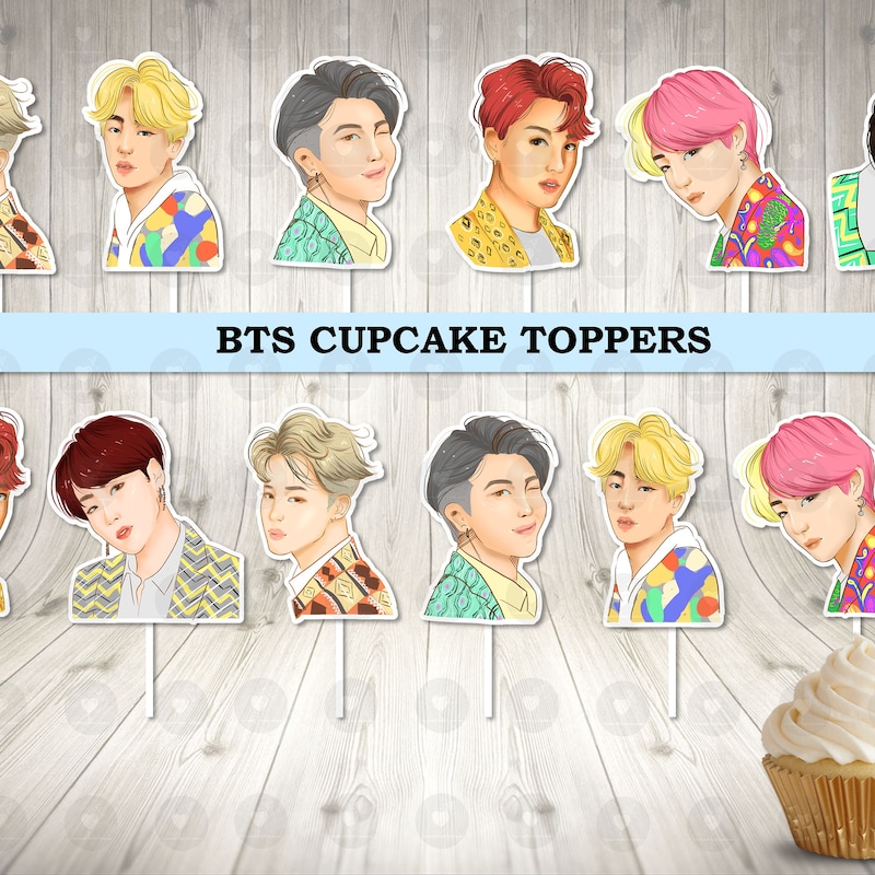 Bts Cake Topper - Etsy