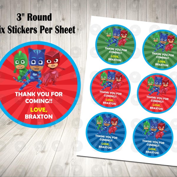 Pj Masks Sticker - Etsy