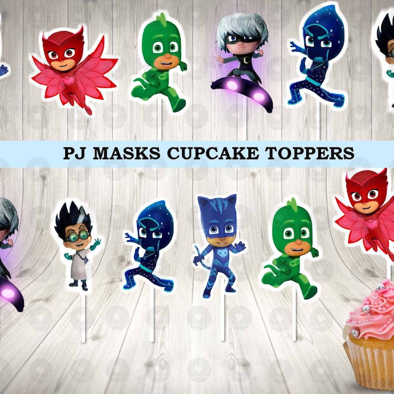 Mask Cupcake Topper - Etsy