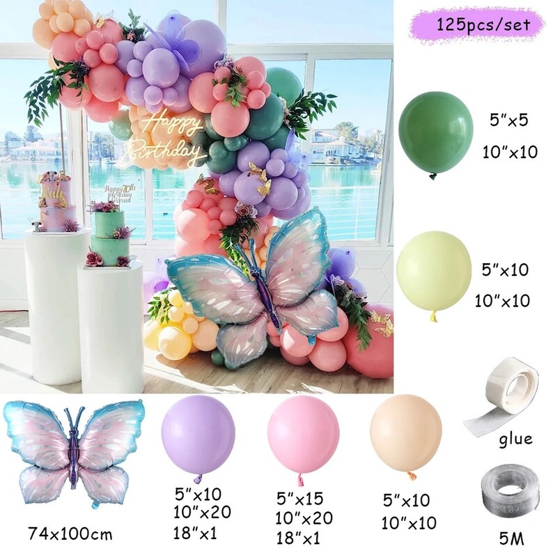 Butterfly Balloon Garland Arch - Etsy