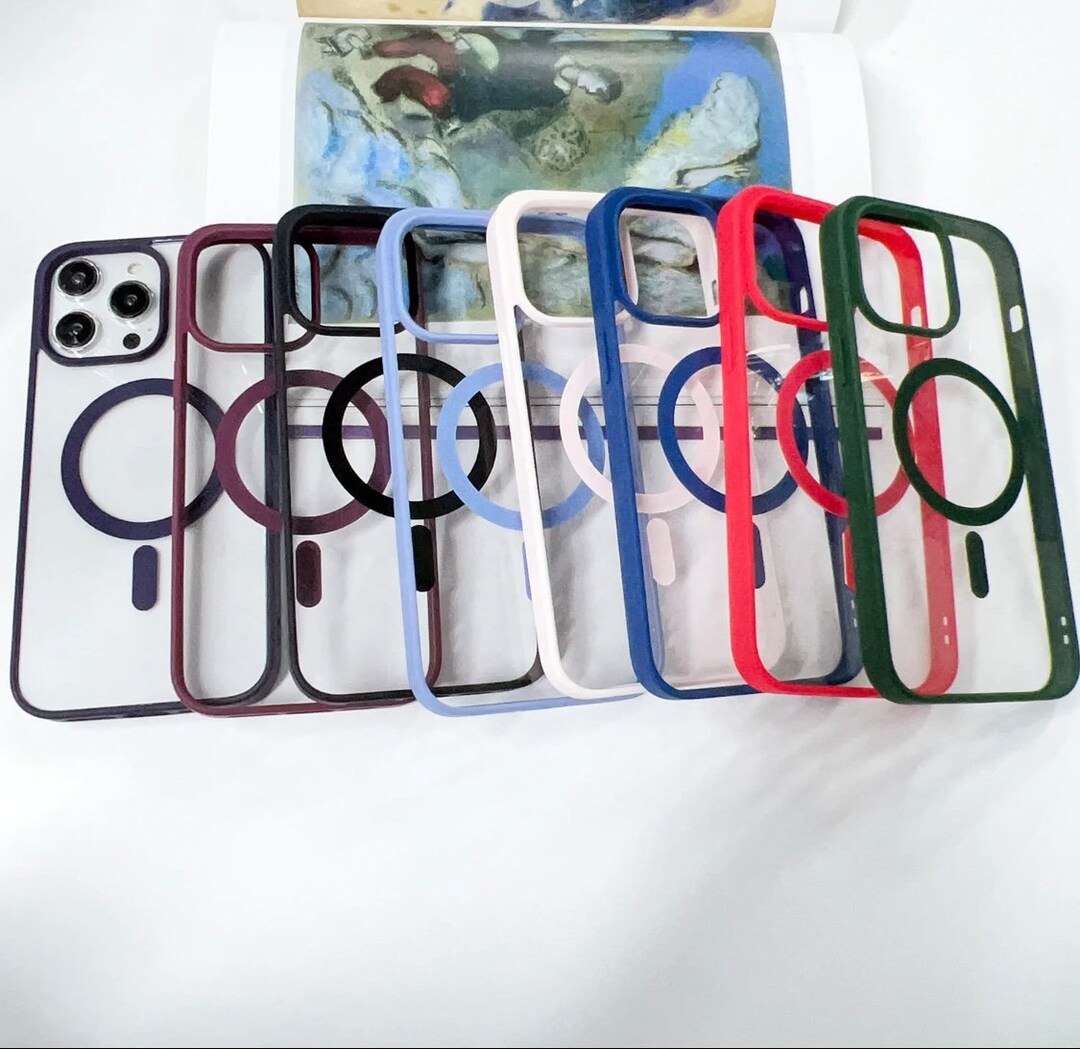 IPhone 15 Pro Magnetic Case 5 Colors Wireless Charging - Etsy