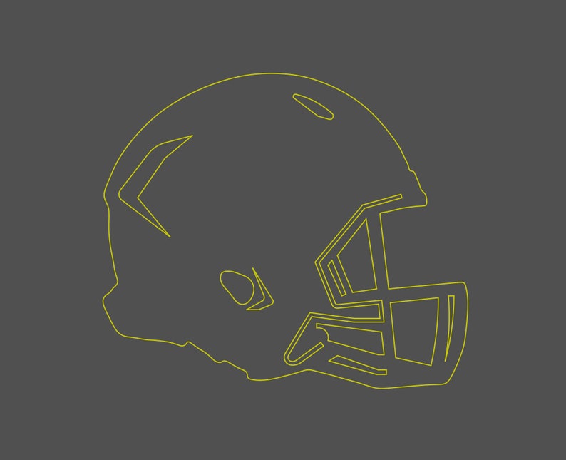 Football Helmet DXF/SVG cut Ready - Etsy