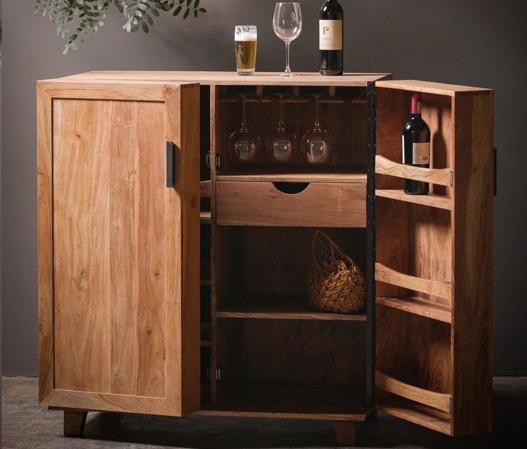 Black Bar Cabinet Bar Cabinet Wood Bar Cabinet Modern Cabinet wood Bar ...