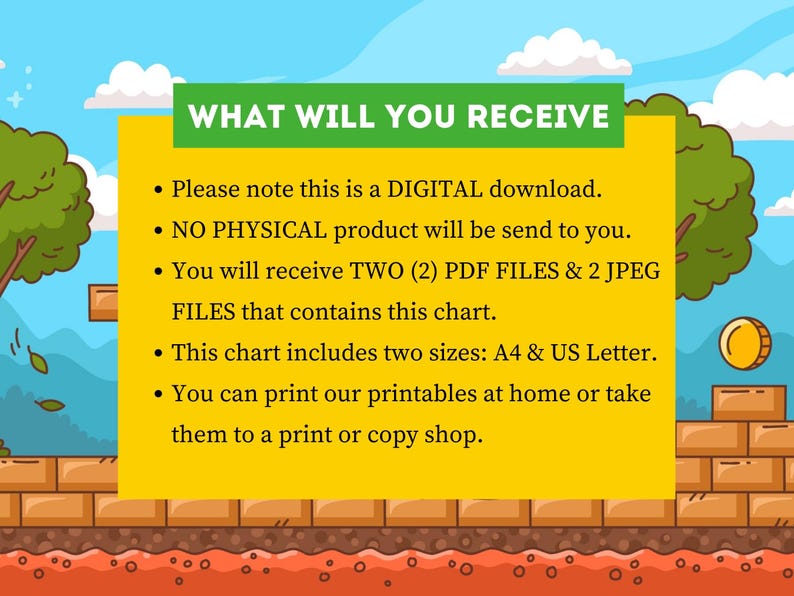 Super Mario Reward Chart,sticker Chart for Kids,potty Training Chart ...