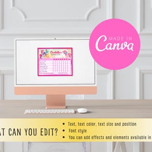 EDITABLE Reward Chart My Little Pony,behavior Reward Chart for Girls ...