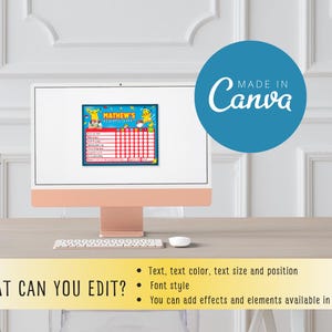 EDITABLE Reward Chart Pikachu,pokemon Behavior Reward Chart for Kids ...