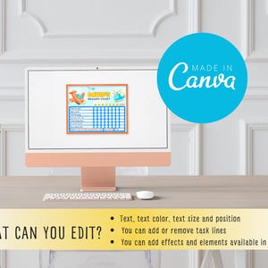 EDITABLE Airplane Reward Chart,behavior Reward Chart for Boys ...