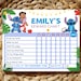 EDITABLE Reward Chart Lilo & Stich,behavior Reward Chart for Kids,lili ...