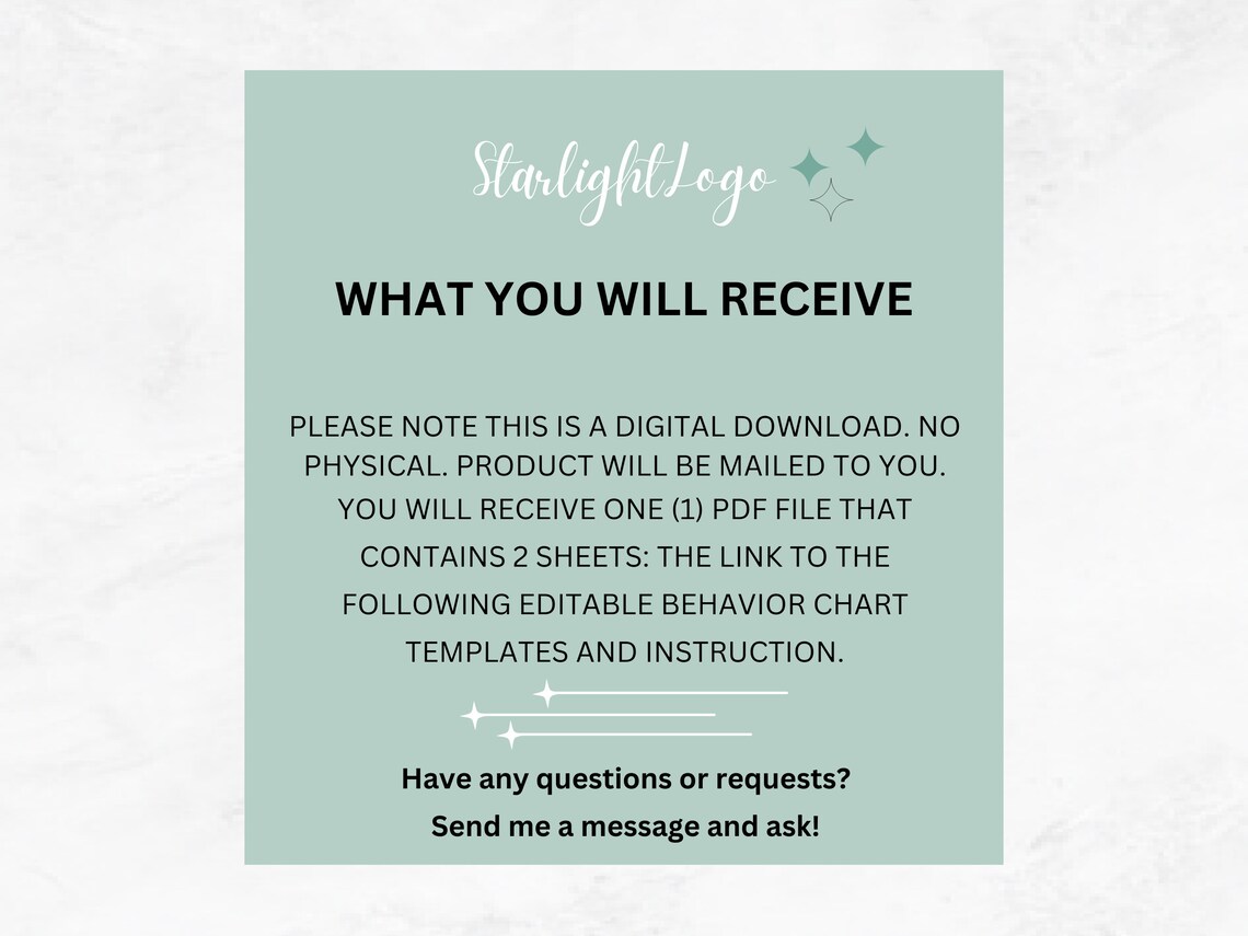 Editable Reward Chart for Kids, Good Behavior Tracking, Printable ...