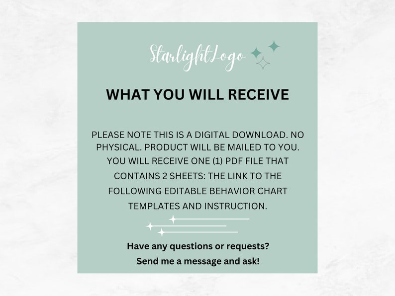 Editable Reward Chart for Kids, Good Behavior Tracking, Printable ...