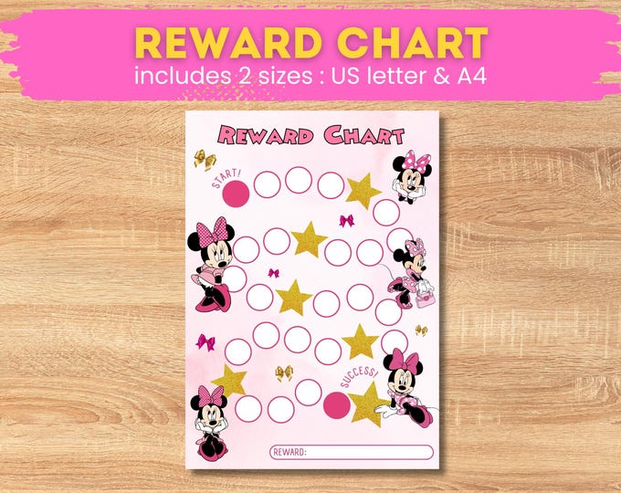 Minnie Potty Chart - Etsy