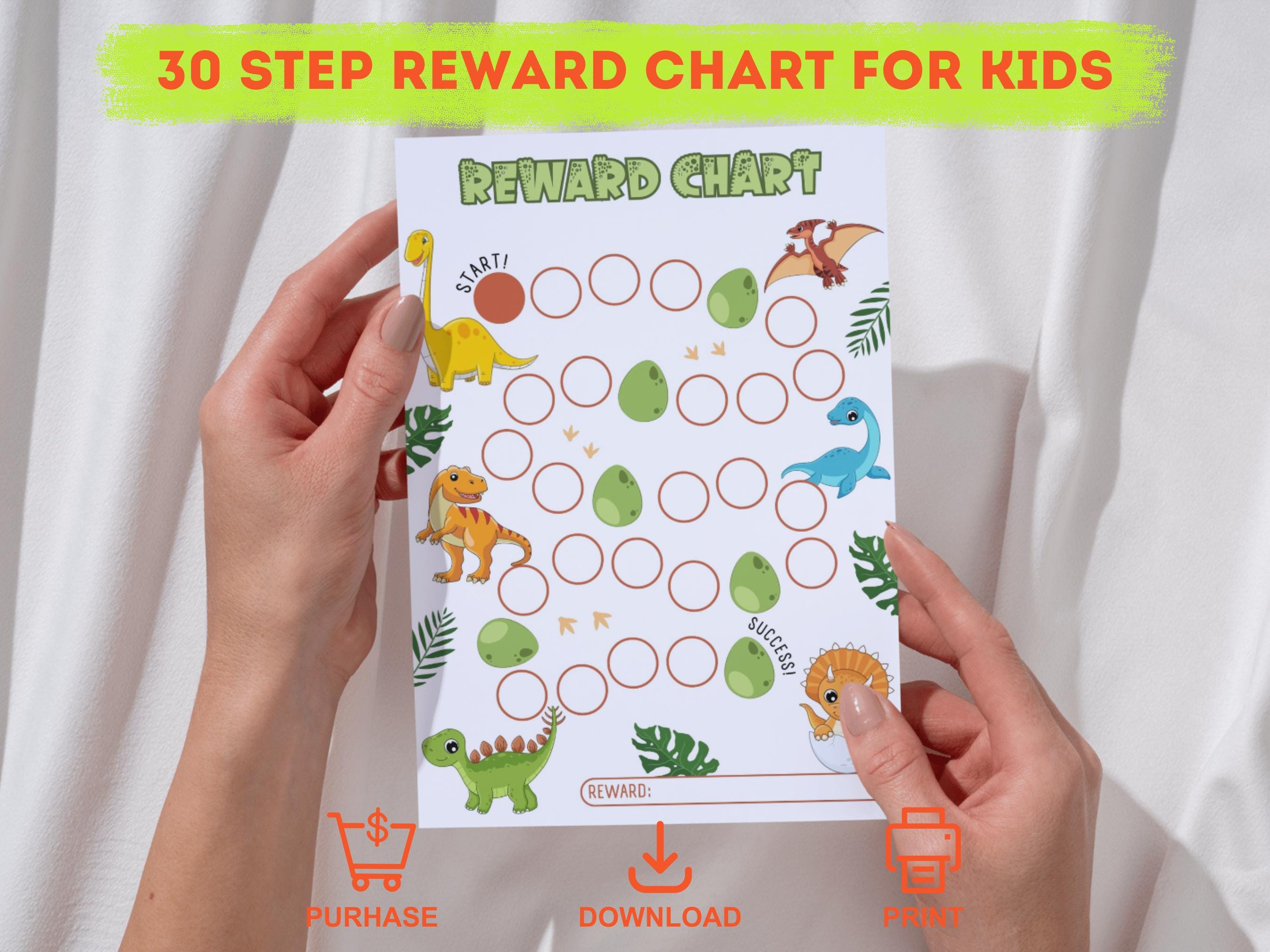 Dinosaur Reward Chart,dino Sticker Chart,toddler Chart,potty Training ...