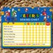 EDITABLE Reward Chart Super Mario,behavior Reward Chart for Kids,mario ...