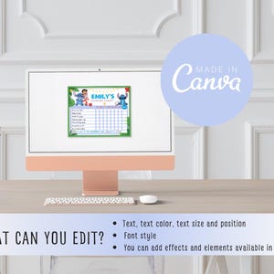 EDITABLE Reward Chart Lilo & Stich,behavior Reward Chart for Kids,lili ...