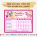 EDITABLE Reward Chart My Little Pony,behavior Reward Chart for Girls ...