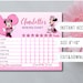 EDITABLE Reward Chart Minnie Mouse,behavior Reward Chart for Girls ...