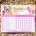 EDITABLE Reward Chart My Little Pony,behavior Reward Chart for Girls ...