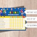 EDITABLE Reward Chart Super Mario,behavior Reward Chart for Kids,mario ...