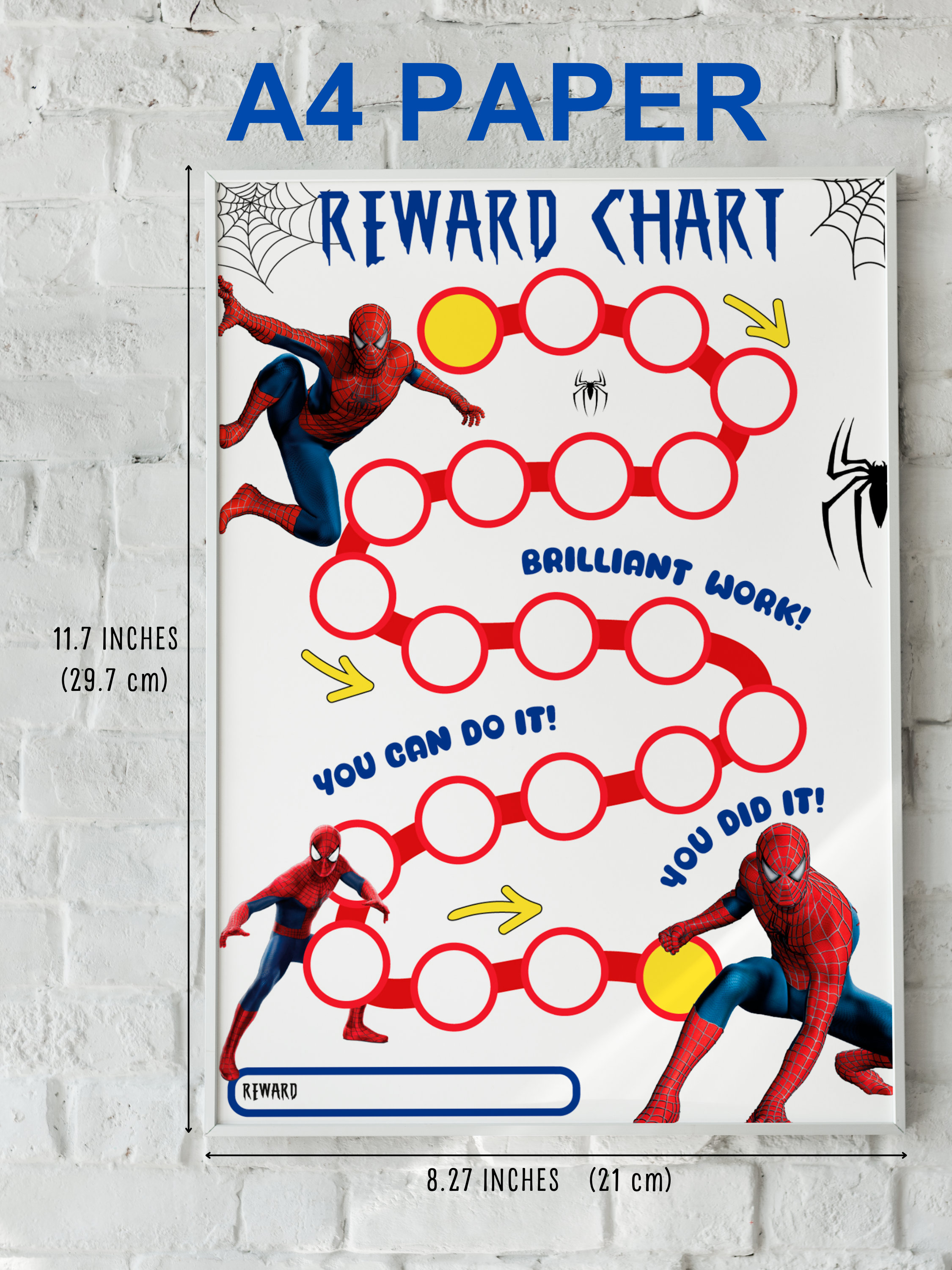 Reward Chart Spiderman,spidey Sticker Chart,kids Potty Training ...