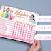 EDITABLE Reward Chart Girls Princess,behavior Reward Chart for Girls ...