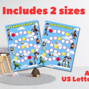 Toy Story Reward Chart,potty Chart for Kids,potty Training Chart for ...