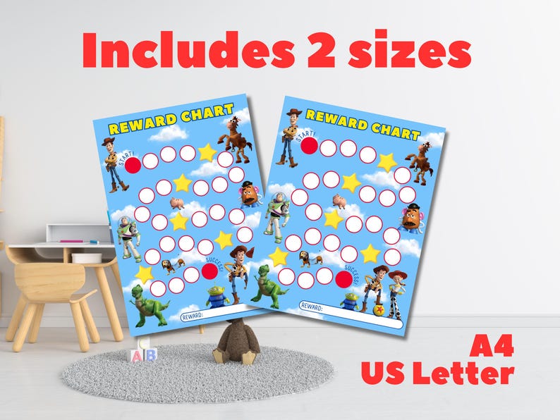 Toy Story Reward Chart,potty Chart for Kids,potty Training Chart for ...