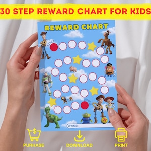 Toy Story Reward Chart,potty Chart for Kids,potty Training Chart for ...