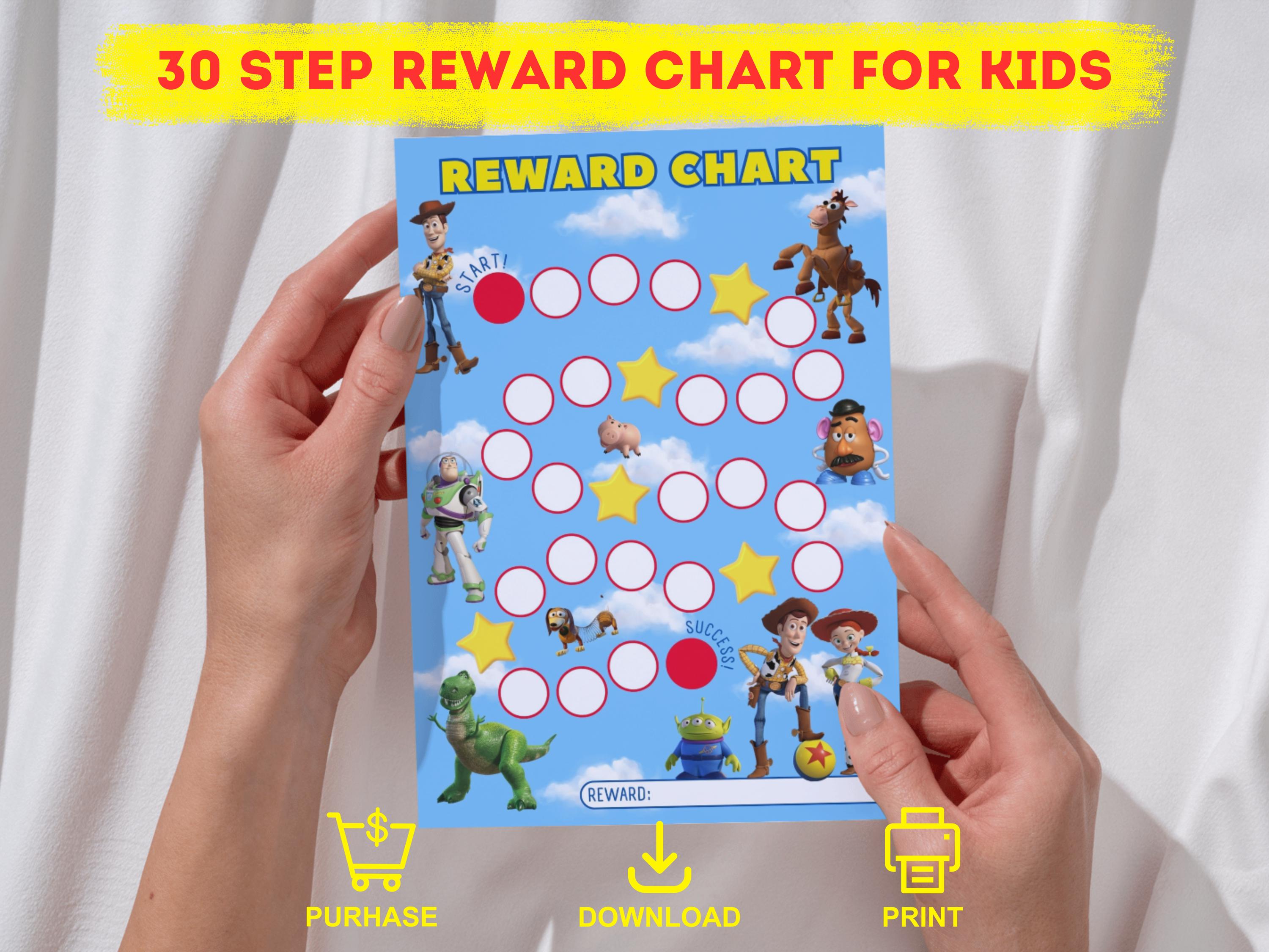 Toy Story Reward Chart,potty Chart for Kids,potty Training Chart for ...