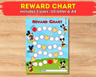 Mouse Potty Training Chart Printable - Etsy