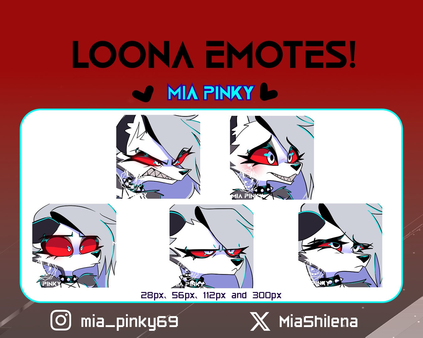 Helluva Boss Loona Emotes for Twitch, Youtube and Discord - Etsy