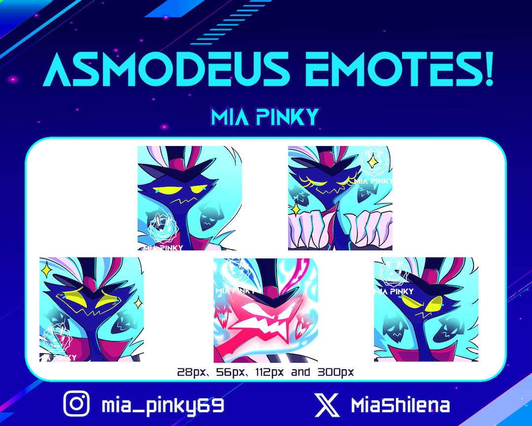 Helluva Boss Asmodeus/ozzie Emotes for Twitch, Youtube and Discord - Etsy